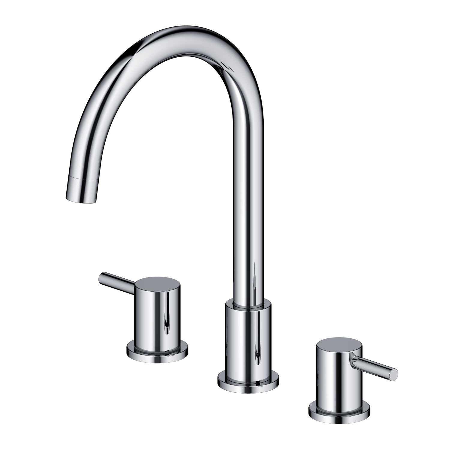 Circular three hole basin faucet AT090014 – aquavitbath